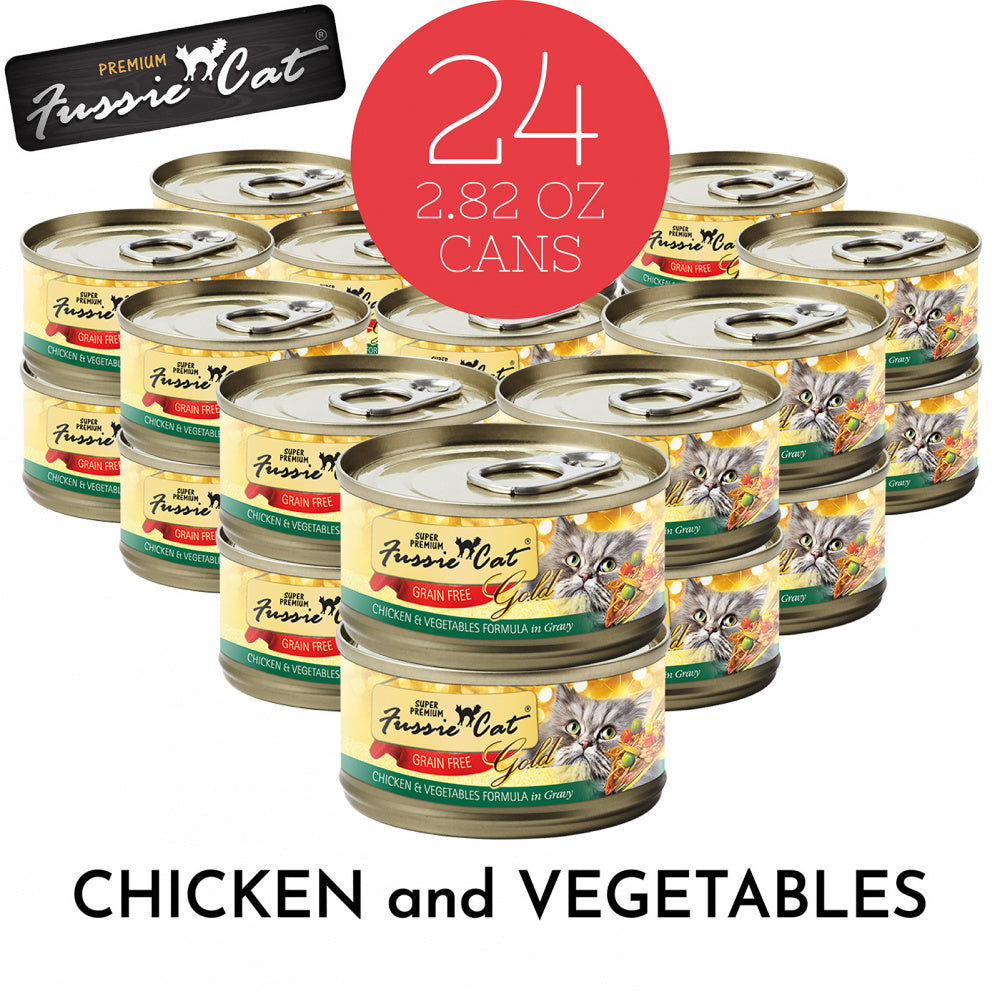Fussie Cat Super Premium Chicken & Vegetables in Gravy Canned Food ...