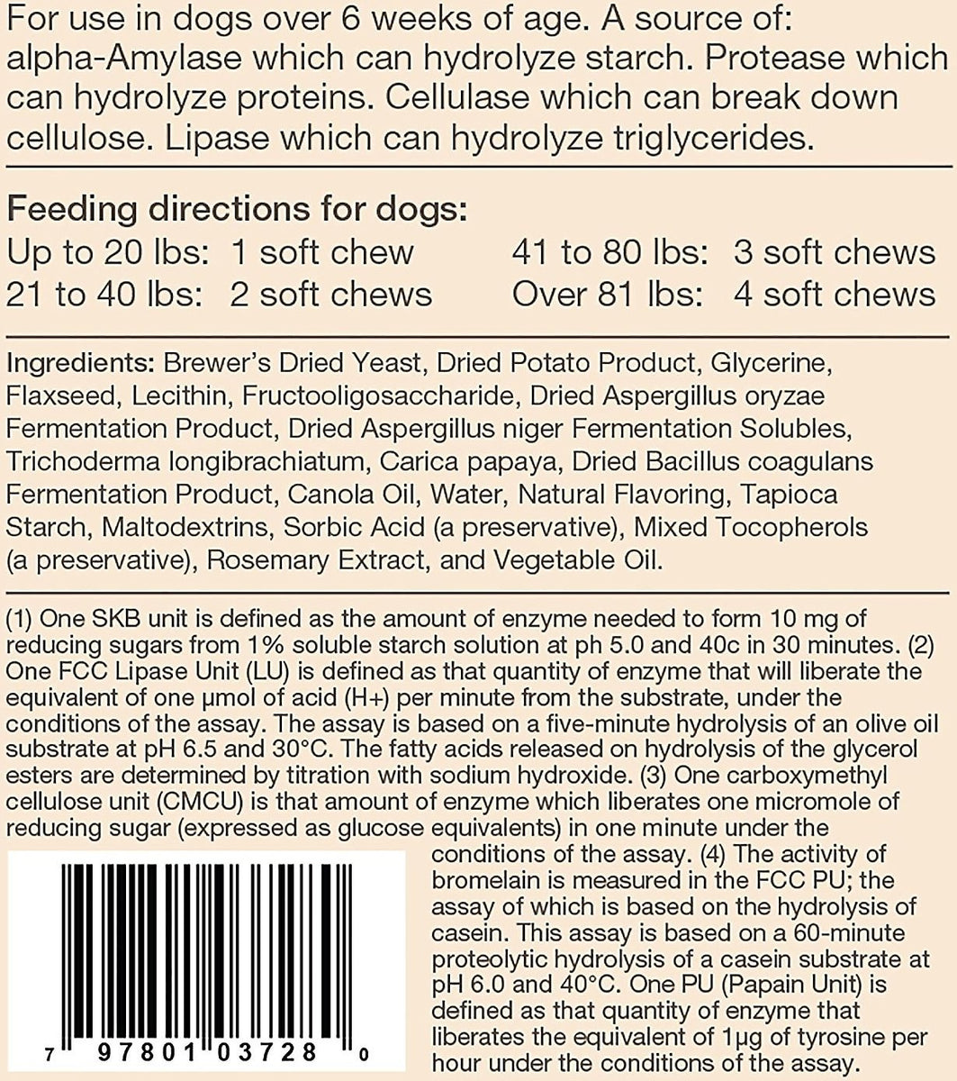 NaturVet Digestive Enzymes Plus Probiotic Soft Chews for Dogs – Pet ...
