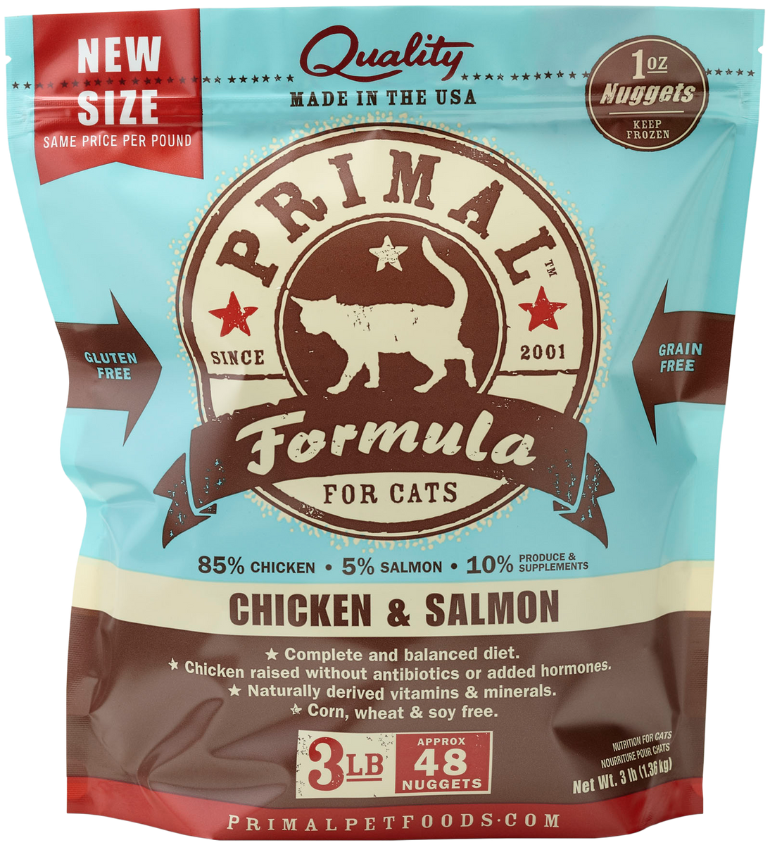 PRIMAL CAT CHICKEN SALMON FROZEN 3LB – Pet Empire and Supplies